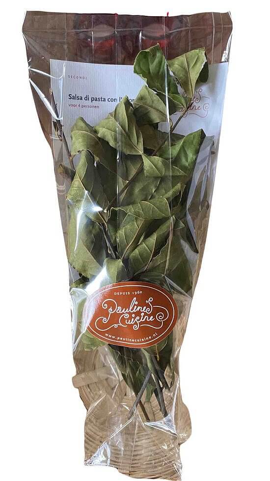 Biologische gedroogde laurierblaadjes met lekker recept - Pauline's Cuisine